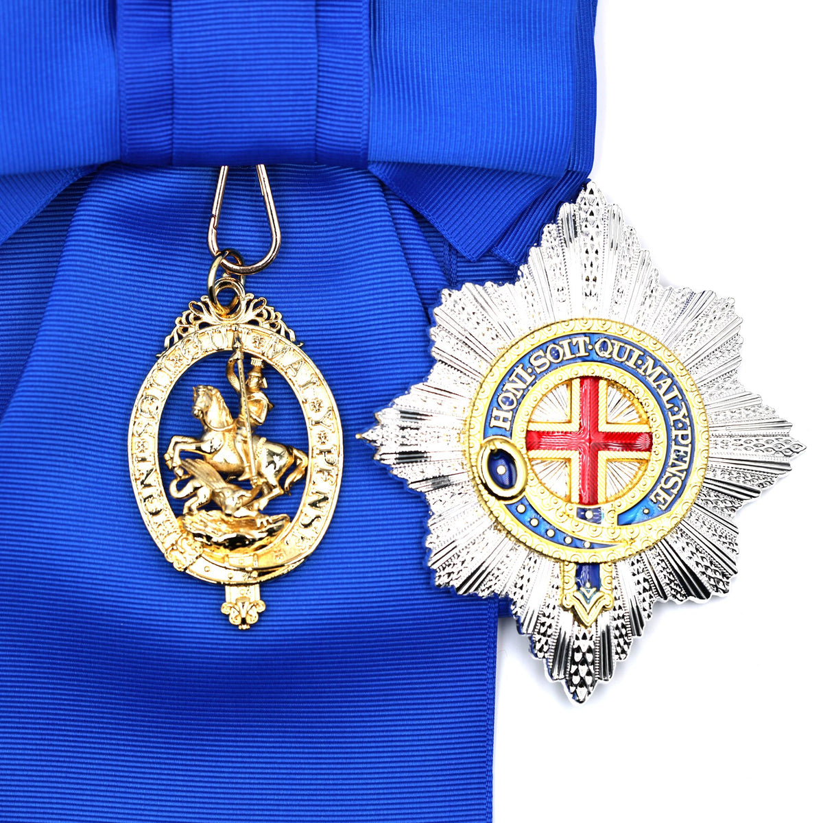 UK the British Order of the Garter Star, Sash+ Badge full set Medal Re ...