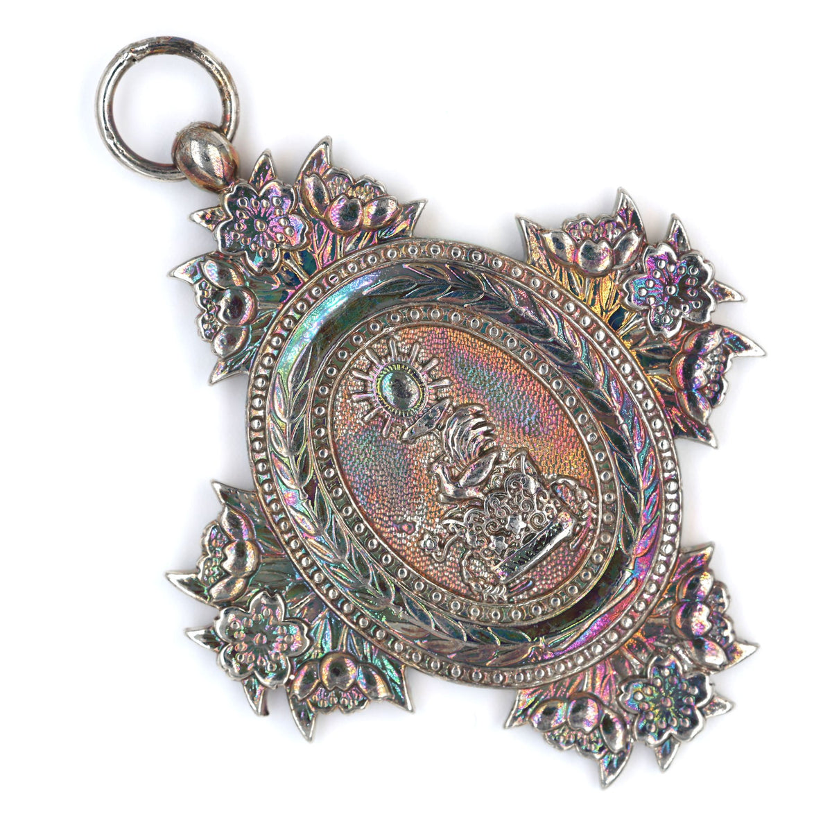 Japanese 1874 Formosa/Taiwan Expedition Meiji 7 War Medal- 925 Silver ...