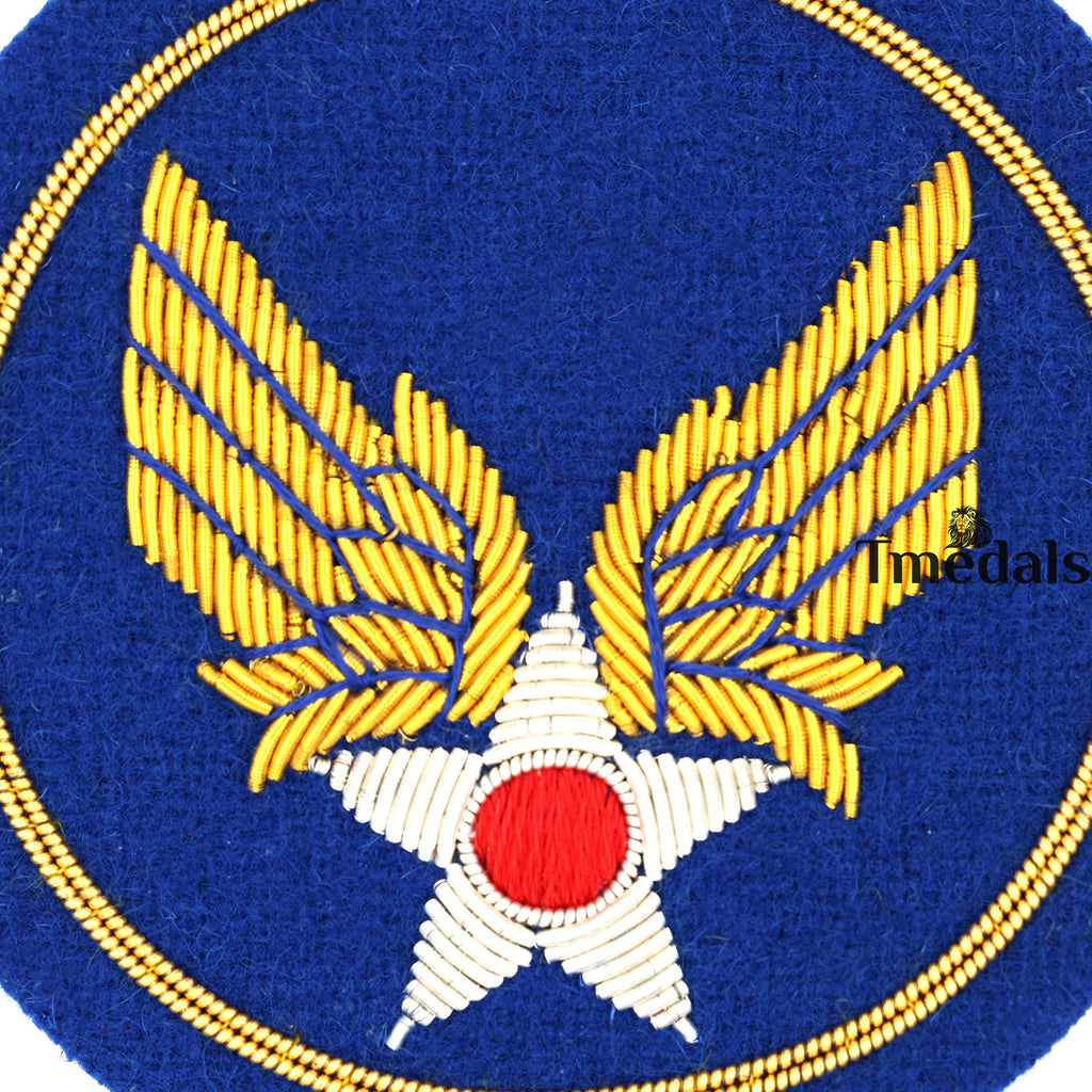 US Army Air Force Corps WW2 BULLION USAF Squadron Shoulder Uniform Pat ...