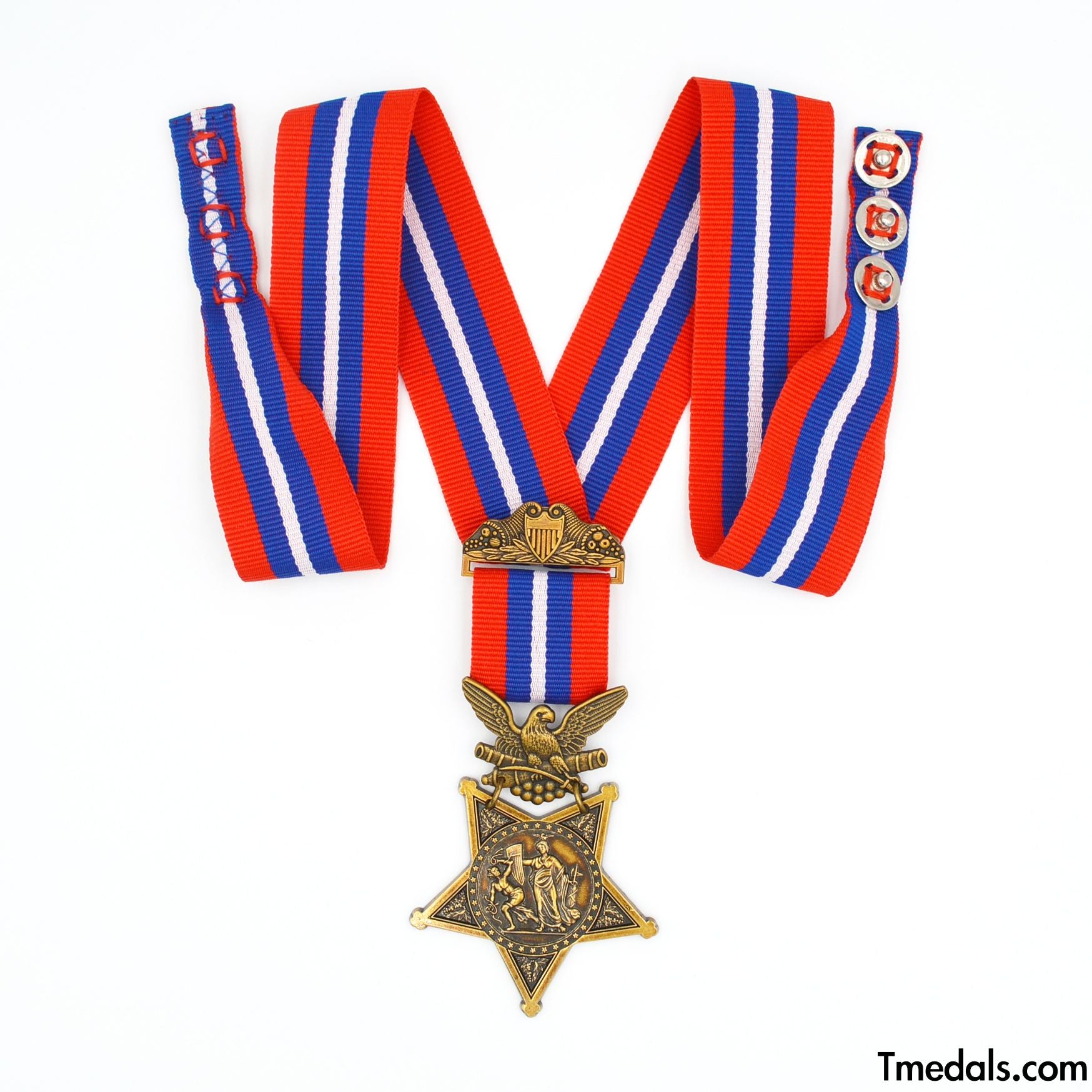 CASED U.S. USA Medal of Honor Army MOH 1896–1904 Order Neck ribbon Cra ...